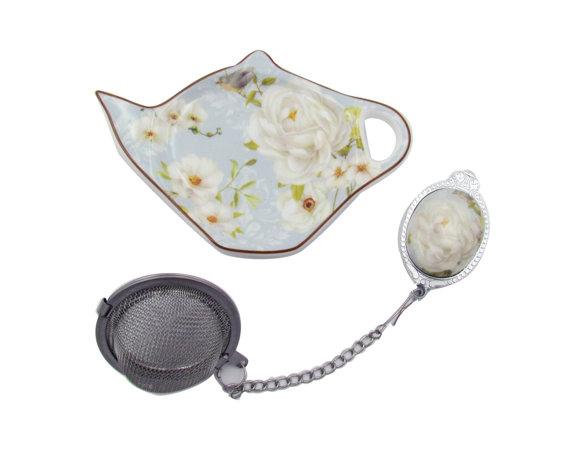 Discover The White Rose Tea Strainer At Nannas Department Store