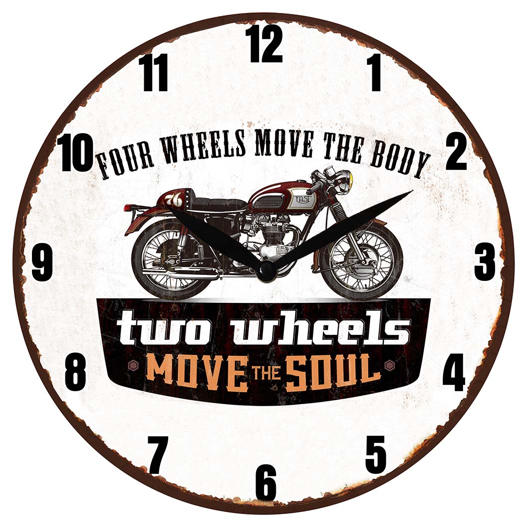 Stylish Motorcycle Wall Clock At Nannas Department Store